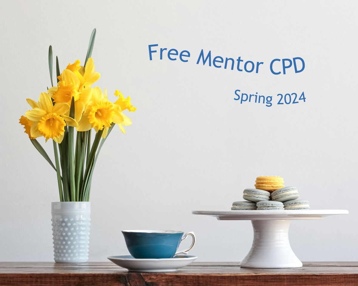 Spring 2024 mentor professional development webinar schedule